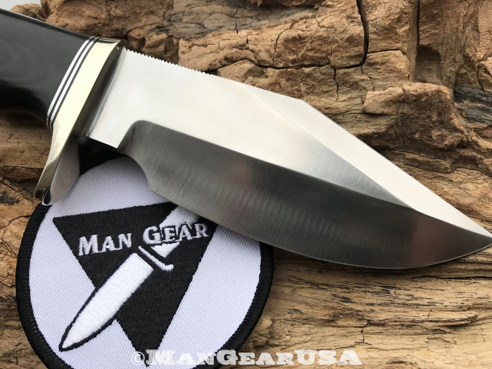 Man Gear: Randall Made Model 19-5 Bushmaster, O1, Nickel Silver, Black ...