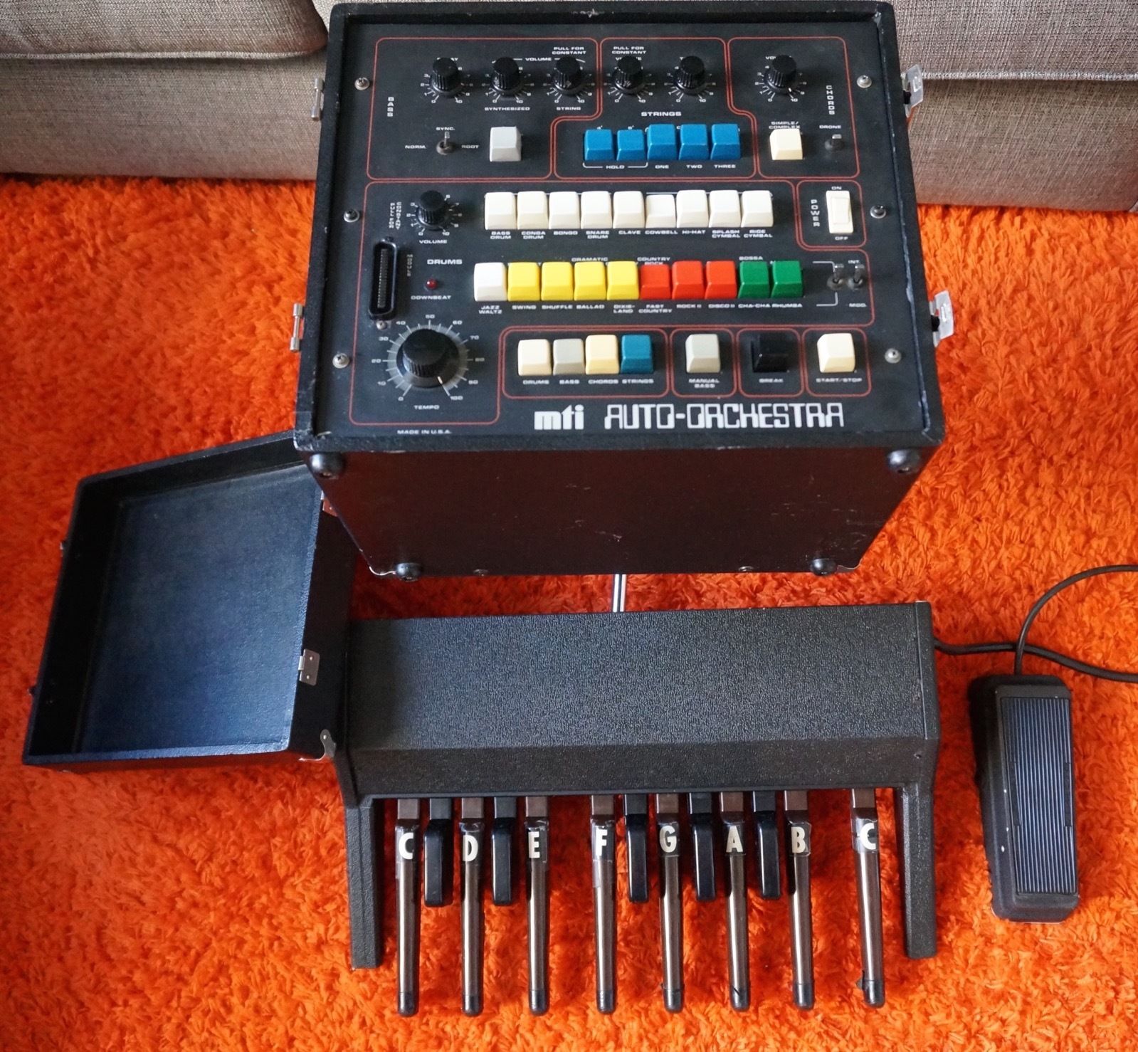 MATRIXSYNTH: MTI AO-1 Auto Orchestra Analog Drum Machine