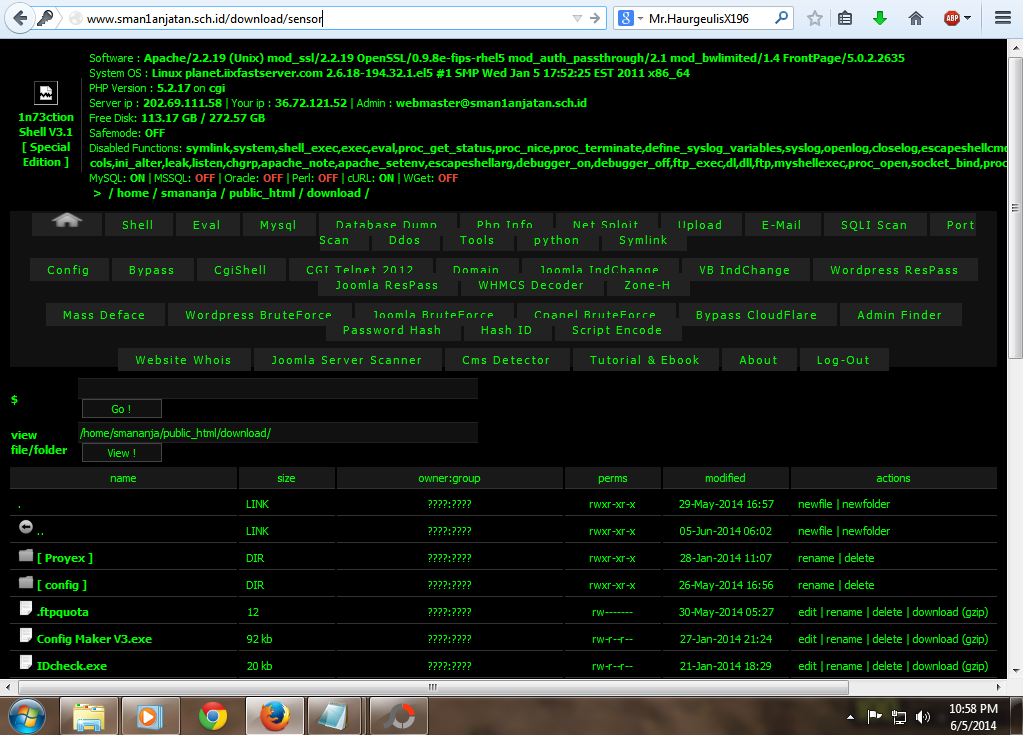Cara Deface Metode Dorking Shell ~ GARUT CYBER SECURITY