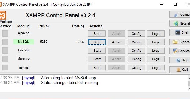 Membuat Database Menggunakan Syntax Mysql Dengan CMD di Windows 10
