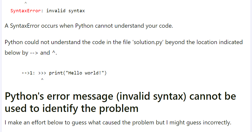 Only Python: HackInScience: friendly Python learning
