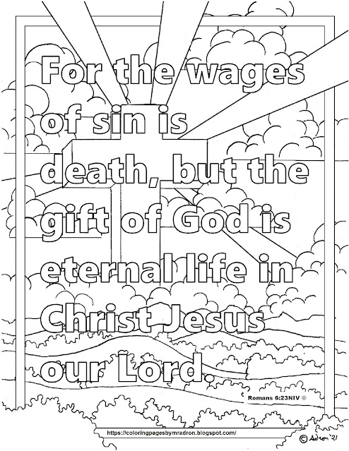 Romans 3 23 Coloring Page Coloring Pages