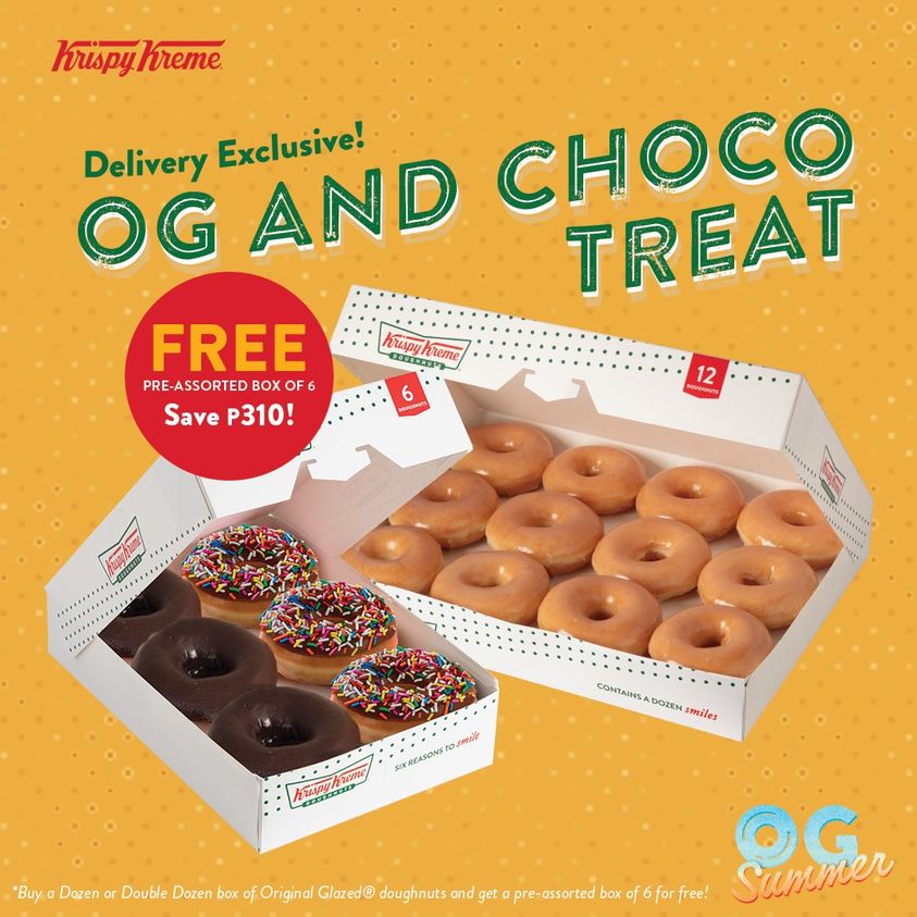 Manila Shopper: SAVE P310 on Krispy Kreme's OG & Choco Treat Promo