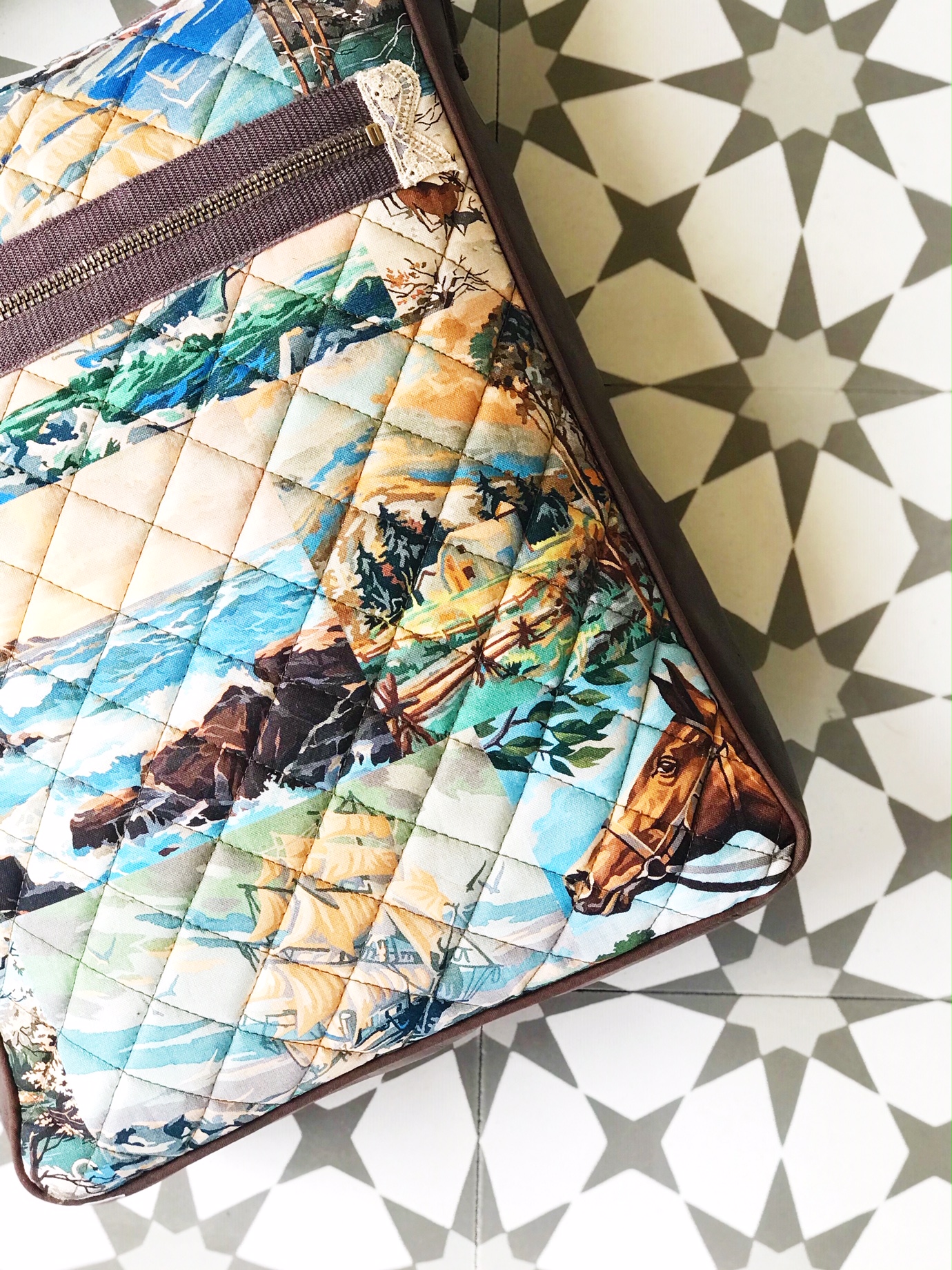 Cream Craft: Classic Messenger Bag - Flea Market Moxie