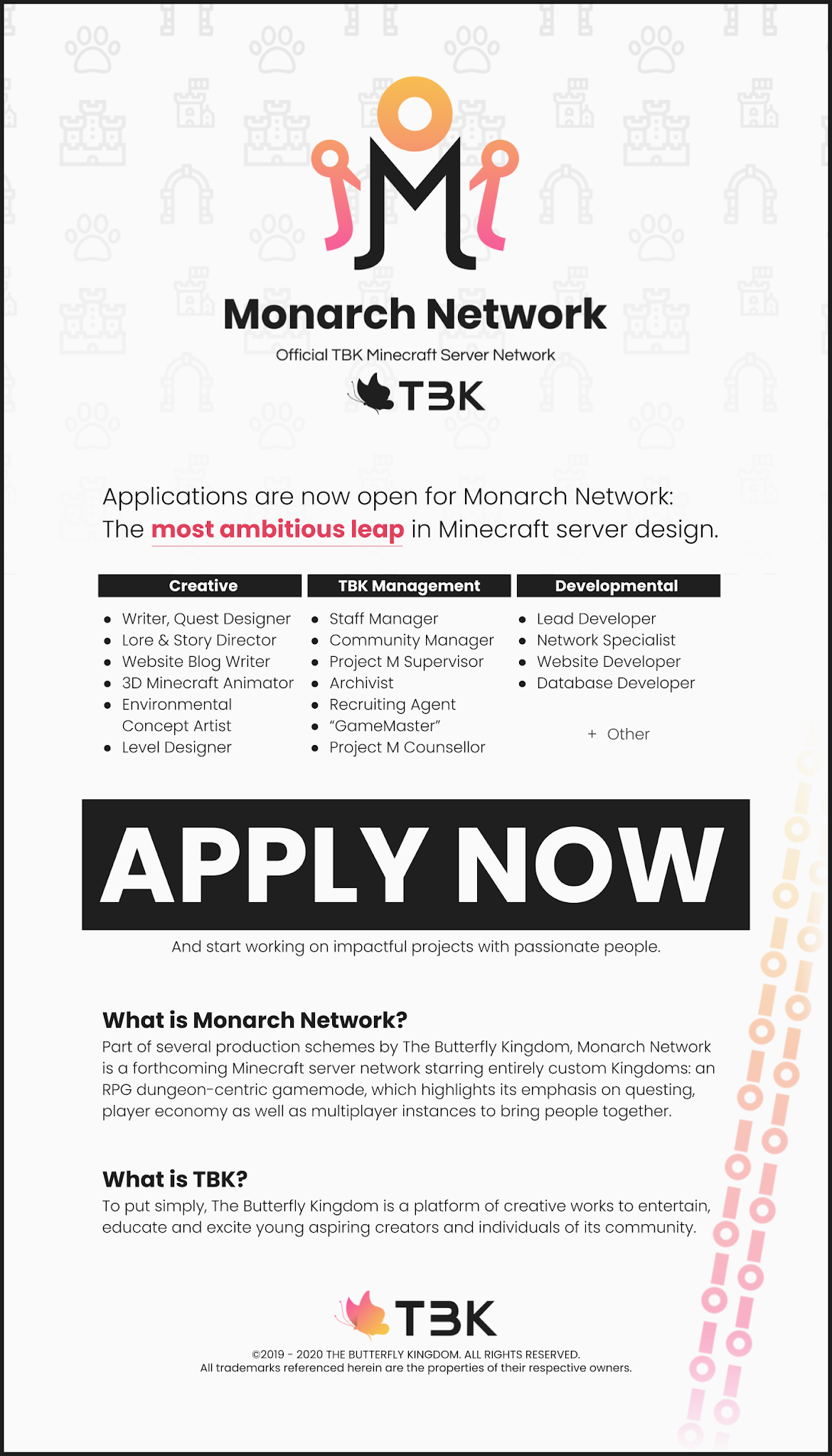 MONARCH NETWORK — Community Manager, CFO, Project Director, Writers ...