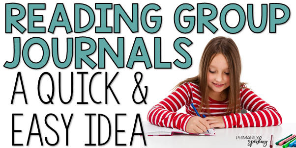 Reading Group Journals {A Quick & Easy Idea} | Primarily Speaking