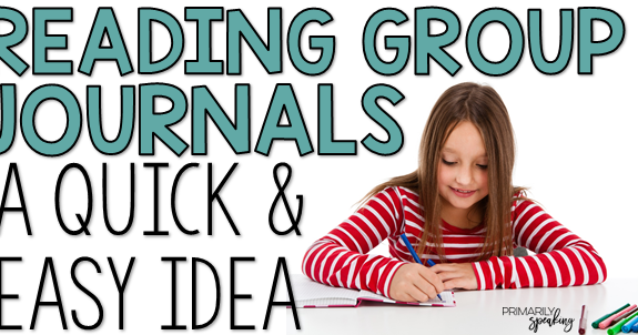 Reading Group Journals {A Quick & Easy Idea} | Primarily Speaking