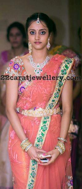 Laxmi Pranathi Diamond Necklace Vaddanam - Jewellery Designs