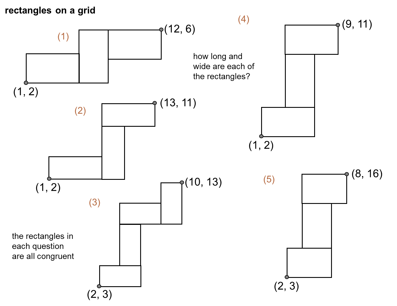 MEDIAN Don Steward mathematics teaching: rectangles on a grid