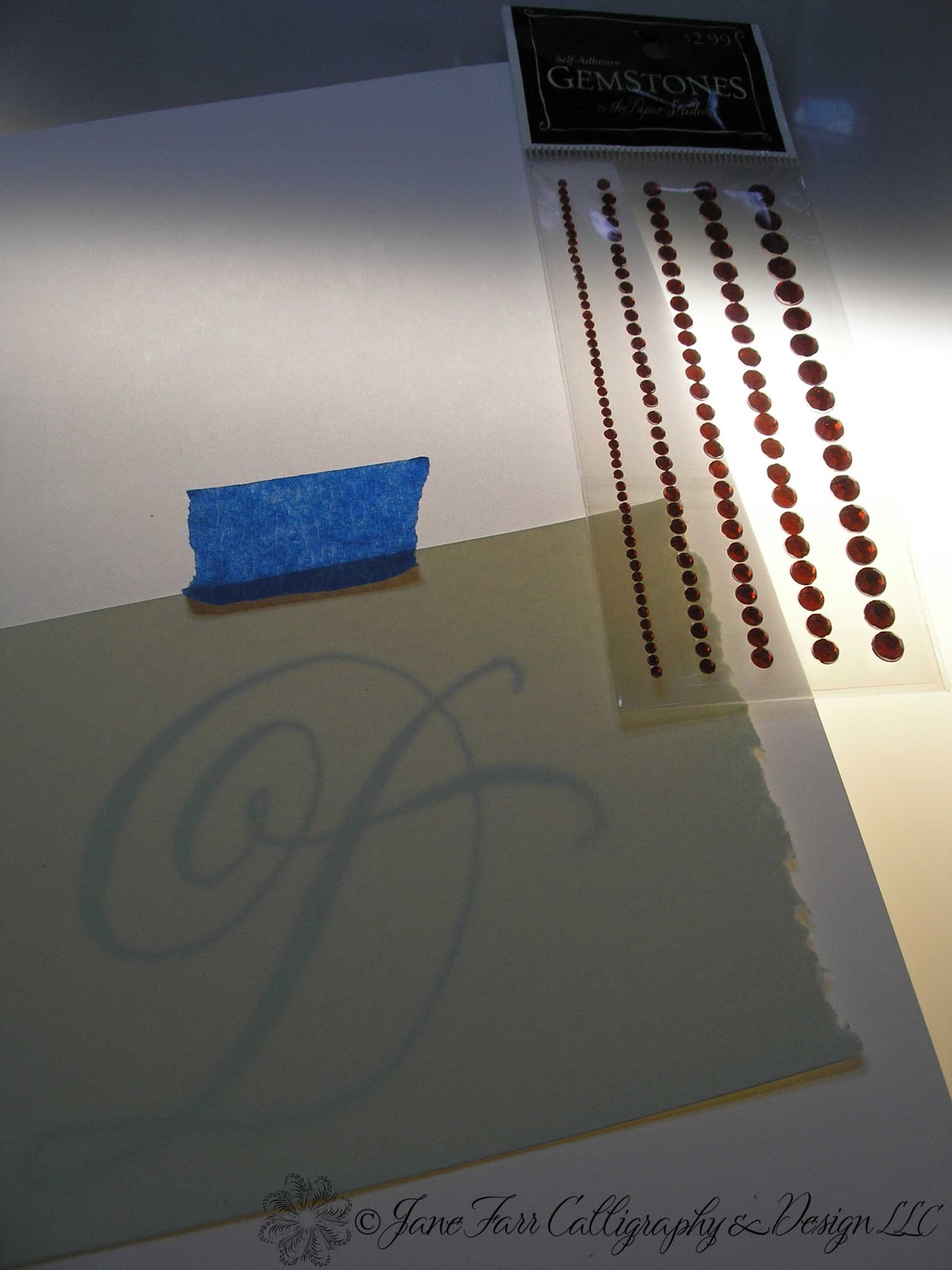 A Place To Flourish: Calligraphy Flourish Friday - Gemstone Script