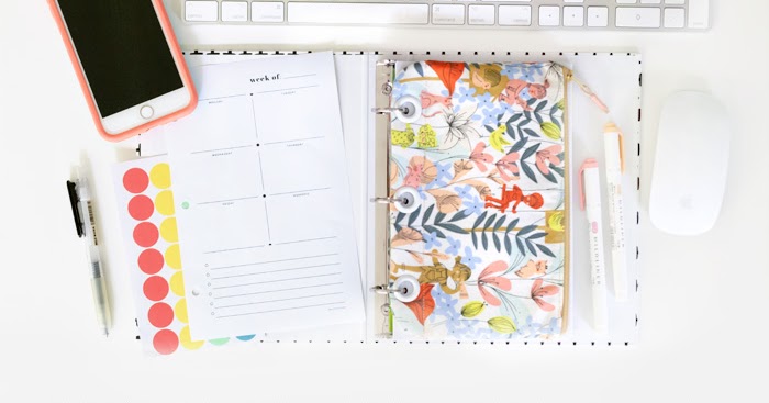 Printable Weekly Planner Sheet for Mini Binders / LBG STUDIO