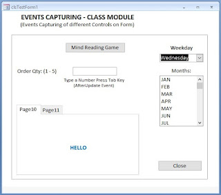 WithEvents Button Combo List Textbox Tab ~ LEARN MS-ACCESS TIPS AND TRICKS