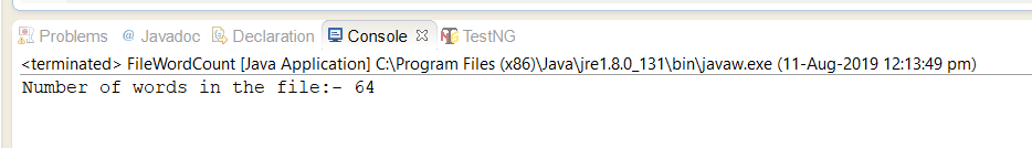 Java Program to Count Number of Words in a File | SKPTRICKS