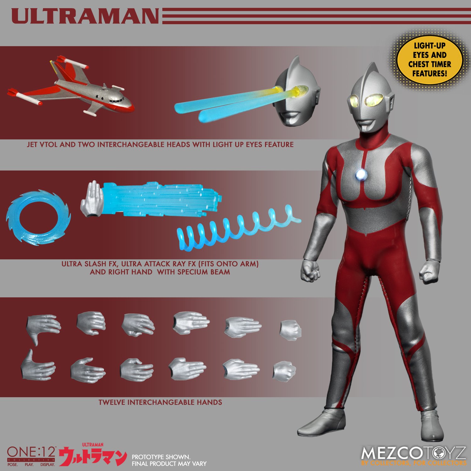Ultraman One:12 Collective Action Figure by Mezco revealed!
