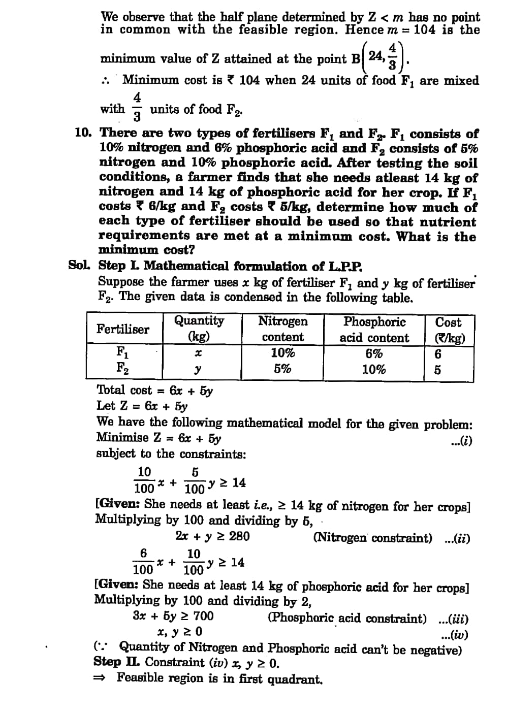 Linear programming class 12 math - Studypur