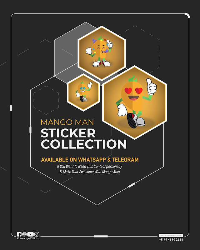 Mango Man - Sticker Collection - Team Komanga