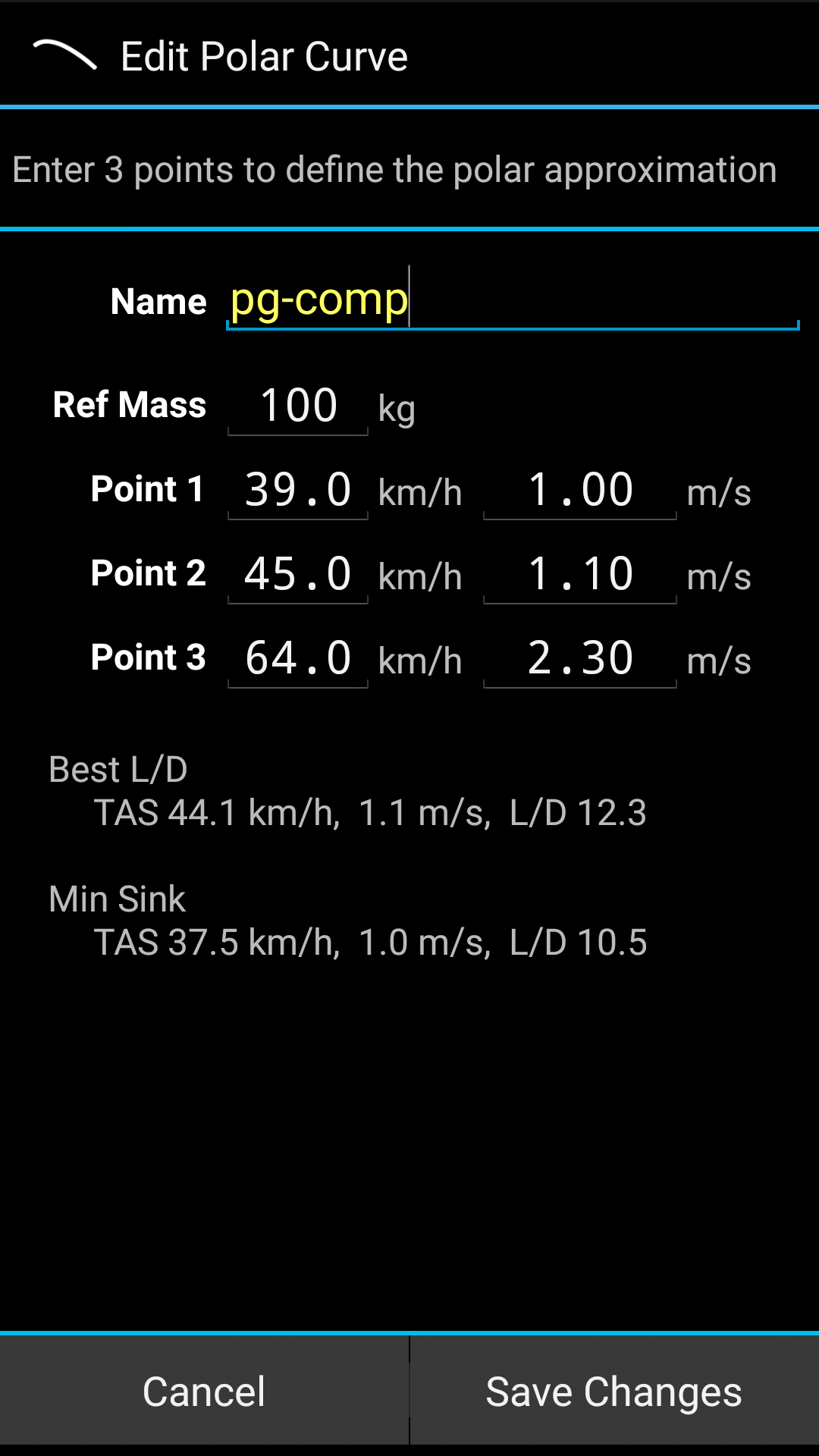 TotalVario: Settings Menu