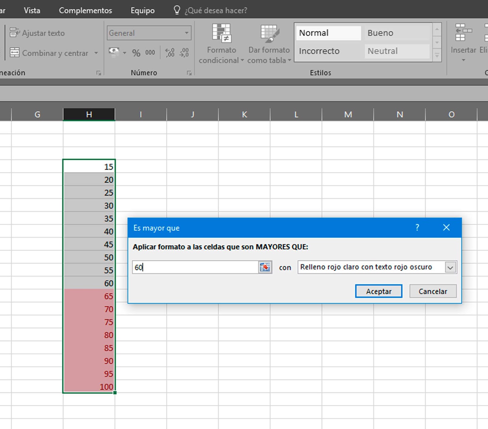 Que es Formato Condicional en Excel