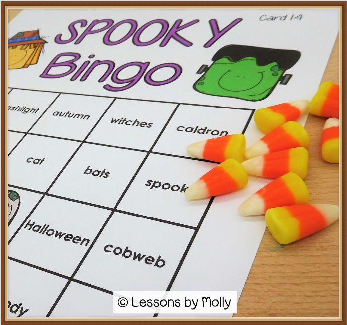 Lessons by Molly: Halloween Bingo