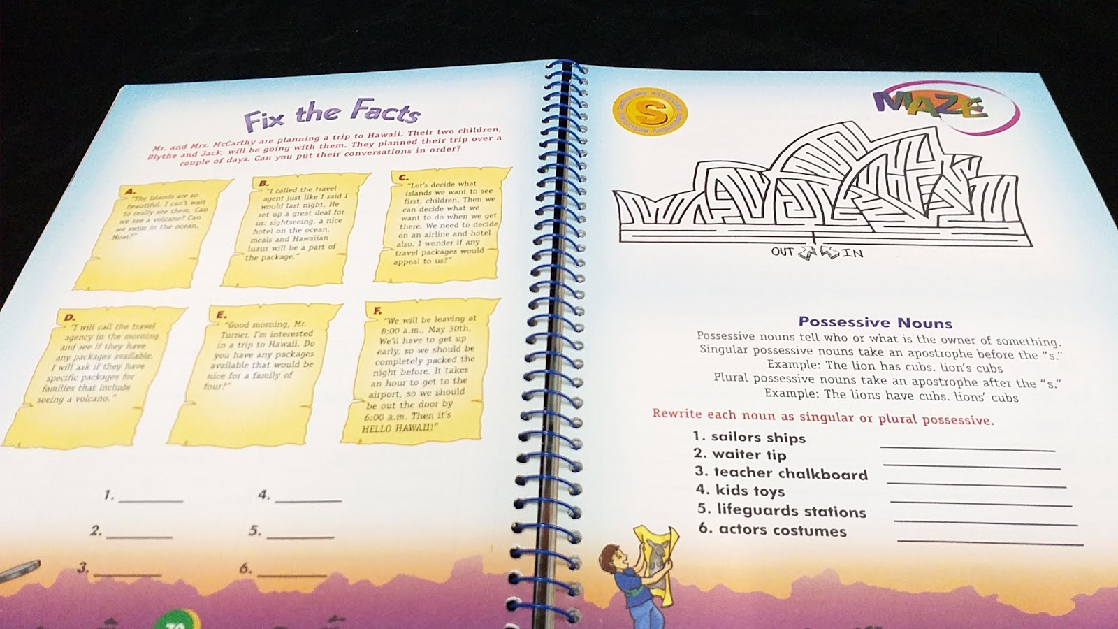 Kid Books Blog: 460.Summer Vacation Grade 4 Activity Book