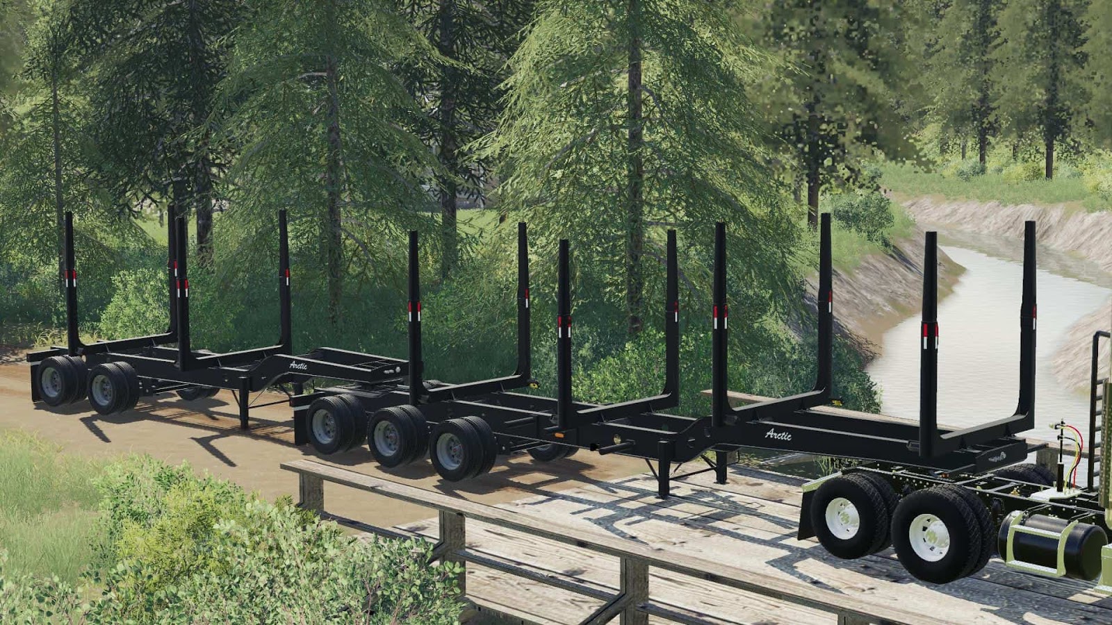 FS19 ARCTIC LOG TRAILERS v2.0 - FS 19 & 22 USA Mods Collection