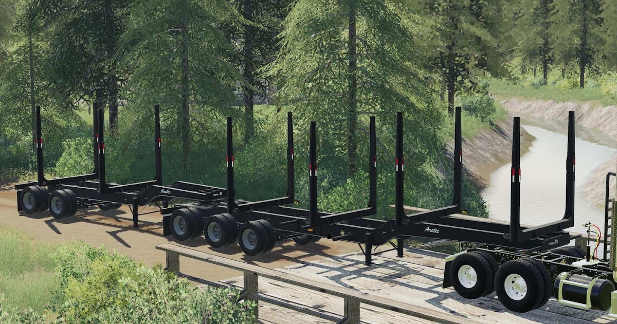 FS19 ARCTIC LOG TRAILERS v2.0 - FS 19 & 22 USA Mods Collection