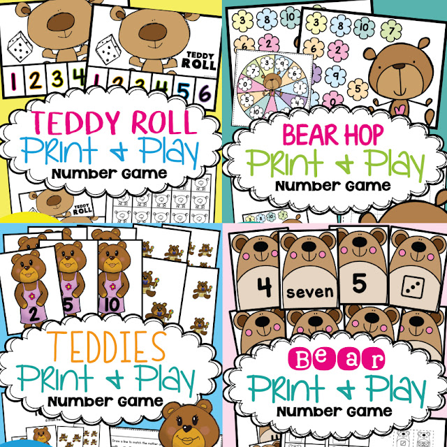 Teddy Bear Number Games | From the Pond