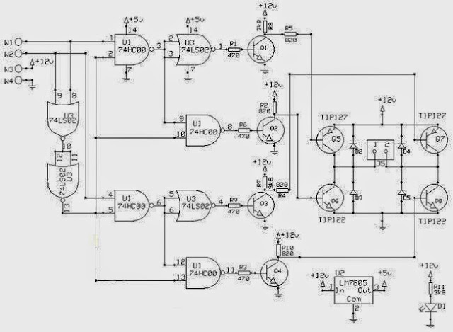 WikiElectronic - Informatii din electronica: Puntea H motoare DC