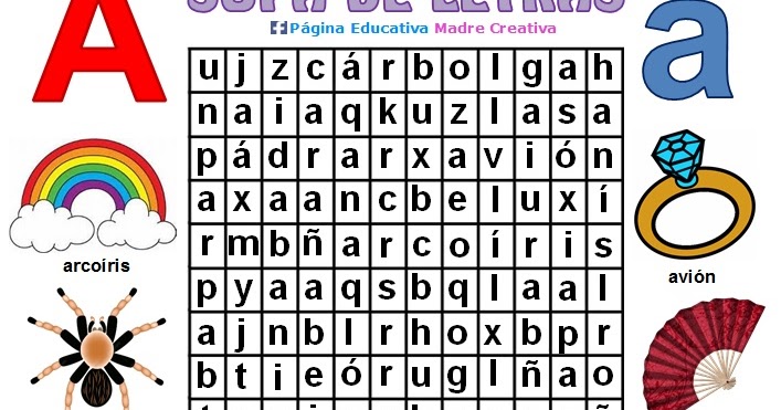 DE JESUS GÓMEZ: SOPA DE LETRAS CON LAS VOCALES