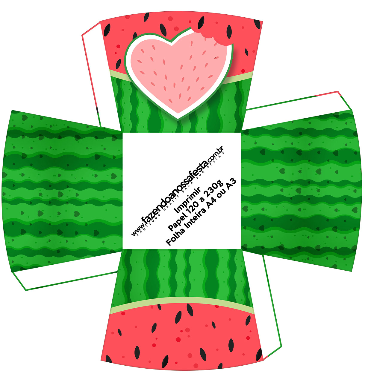 Watermelon Heart: Free Printable Boxes | Oh My Fiesta For Ladies!