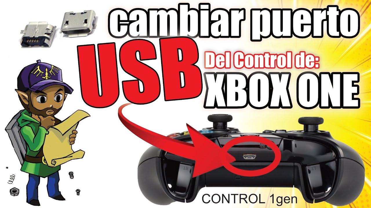 COMO CAMBIAR EL PUERTO MICRO USB al control de XBOX ONE primera ...