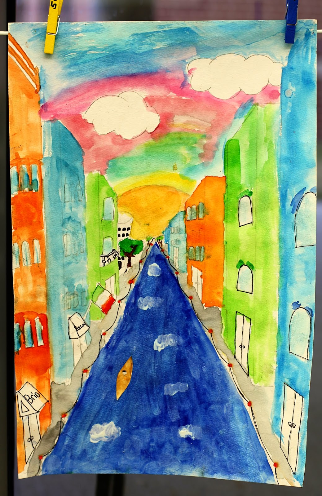 smART Class: Italy One Point Perspective