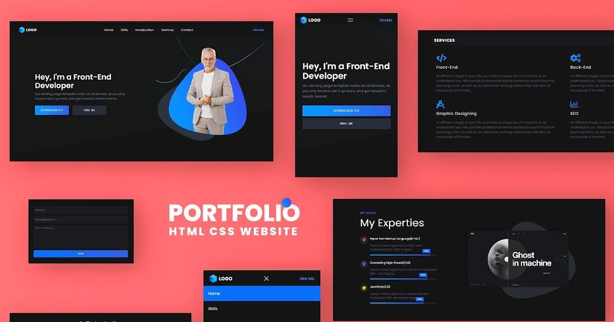 Create A Responsive Personal Portfolio Website Using HTML And CSS Create A Responsive Personal Portfolio Website Using HTML And CSS