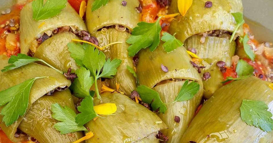 cookvalley - tanker om mad: Fyldte vegetariske Achocha.