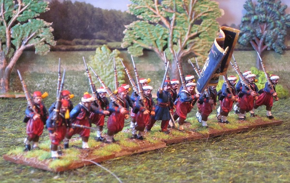 The Steadfast Tin Soldier: Perry Plastic Zouaves Painted.
