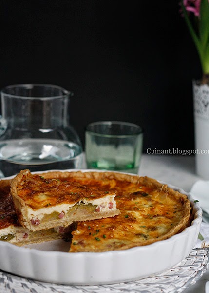 Cuinant: Quiche de coles de bruselas y jamón