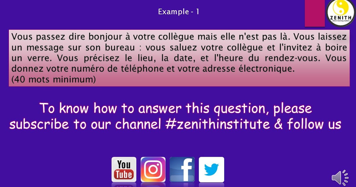 French language learning: DELF A1 | production ecrite | letter writing ...