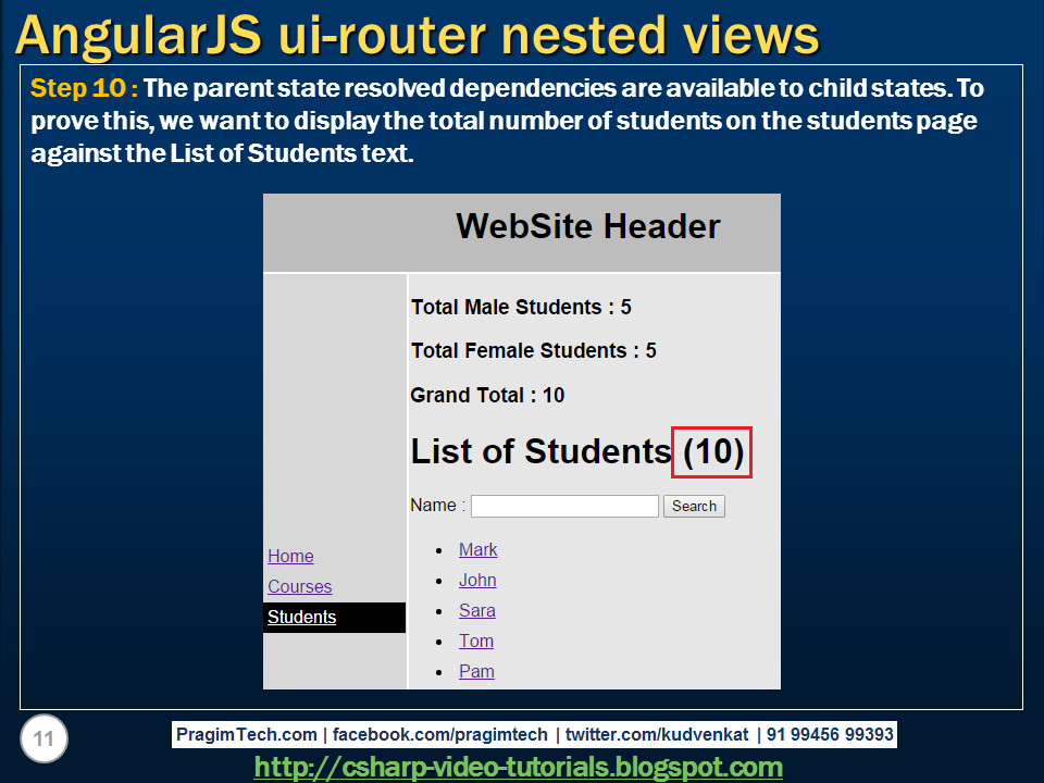 Sql server, .net and c# video tutorial: angularjs ui-router nested views Sql server, .net and c# video tutorial: angularjs ui-router nested views