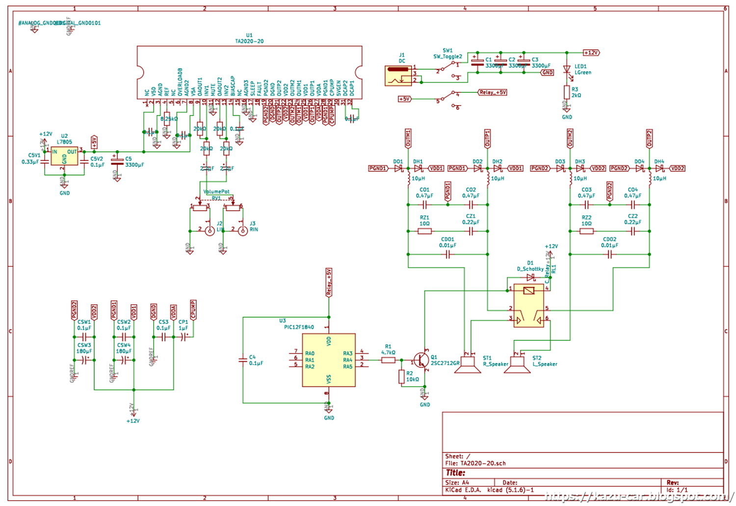 TA2020-020を使用してアンプを自作する【電子工作】|Kazuの模型部屋