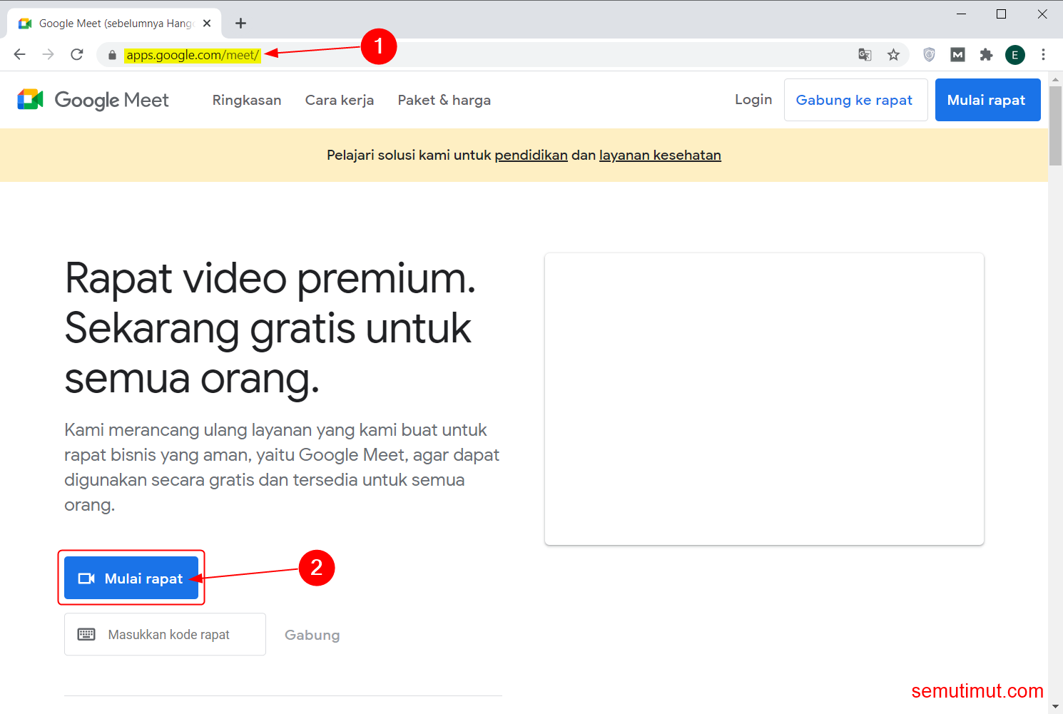 Tutorial Membuat Link Gmeet untuk Pemula - Secarik Tulisan Bermanfaat