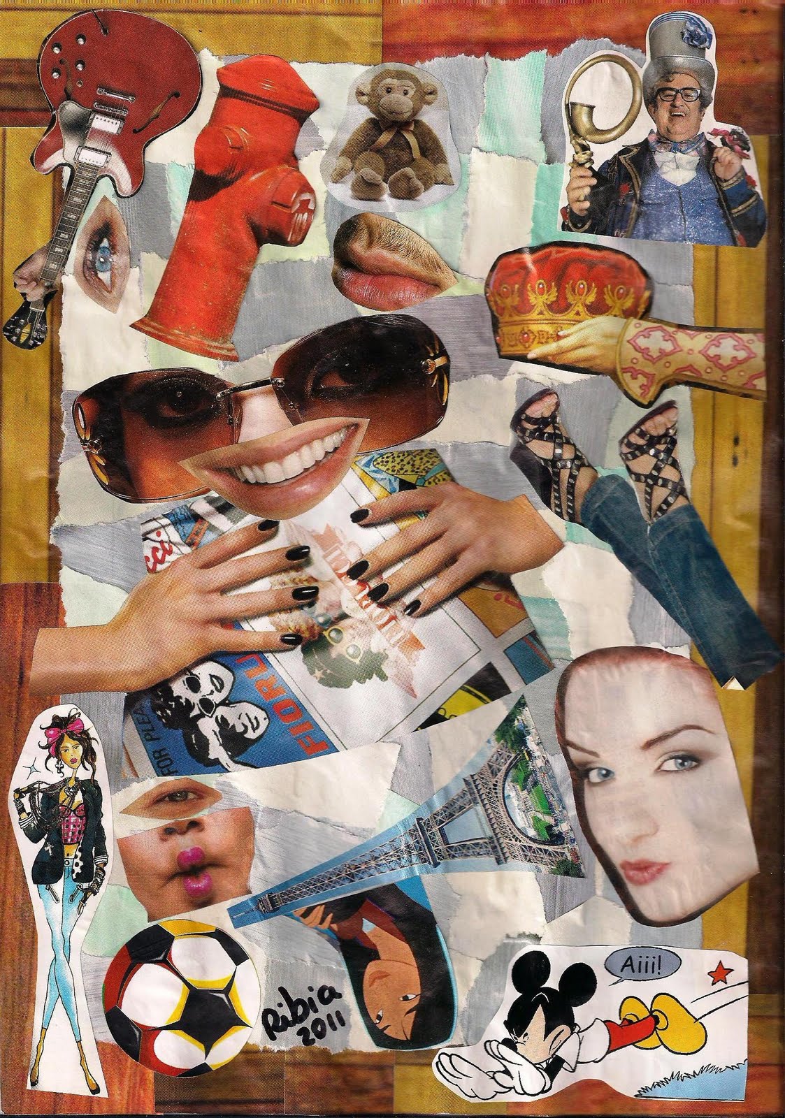 EU & VC FAZENDO ARTE: COLAGEM "DESCOLADA"