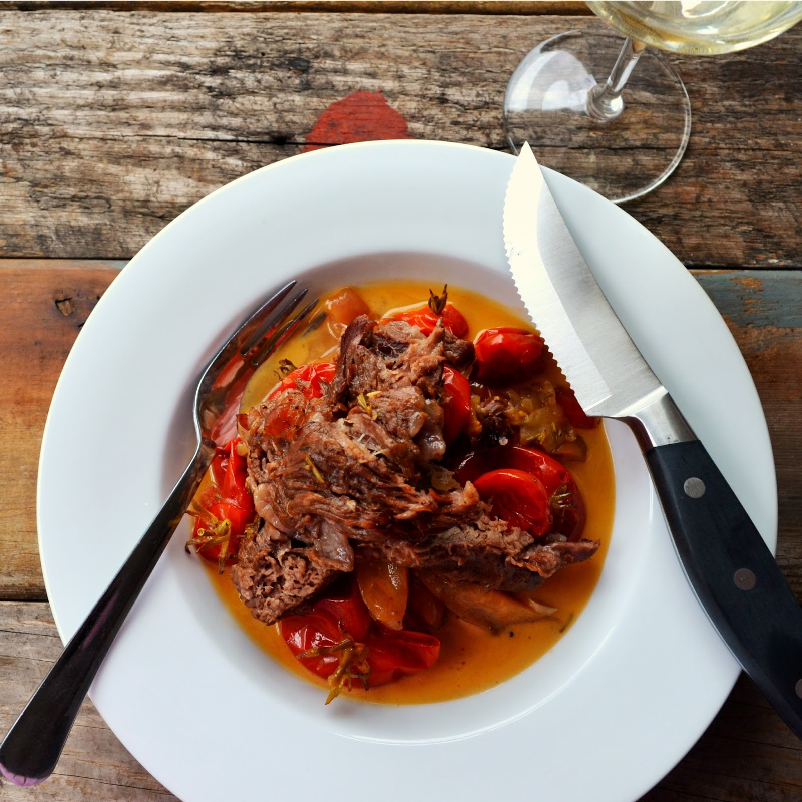 Farm to Fork: Beef with Apples, Tomatoes and Herbs