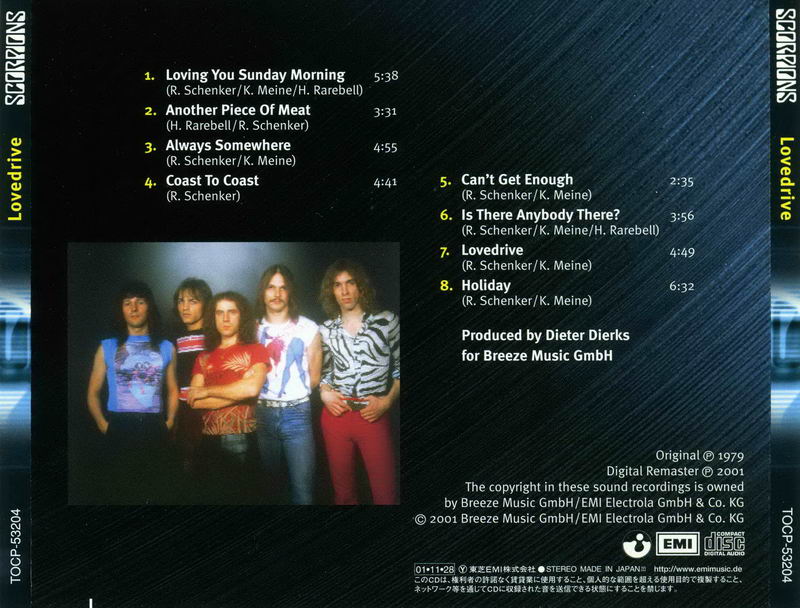 ENTRE MUSICA: SCORPIONS - Lovedrive (1979 - 2001)
