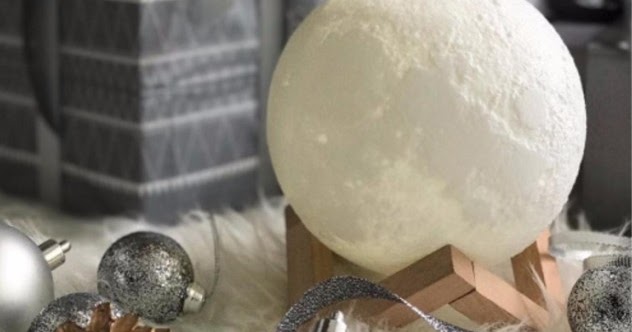 Đèn trang trí Vintage: Đèn mặt trăng size 20cm - 525k