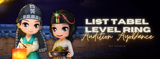 Info Daftar Tabel EXP & Ring Audition Ayodance Terbaru 2021: Tabel Ring ...