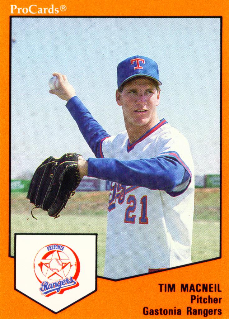 Texas Rangers Cards: Minor League Monday - Tim MacNeil, 1989 ProCards.