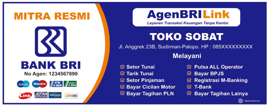 Gratis 3 Template Spanduk - Banner Agen BRILink Siap Edit Format ...