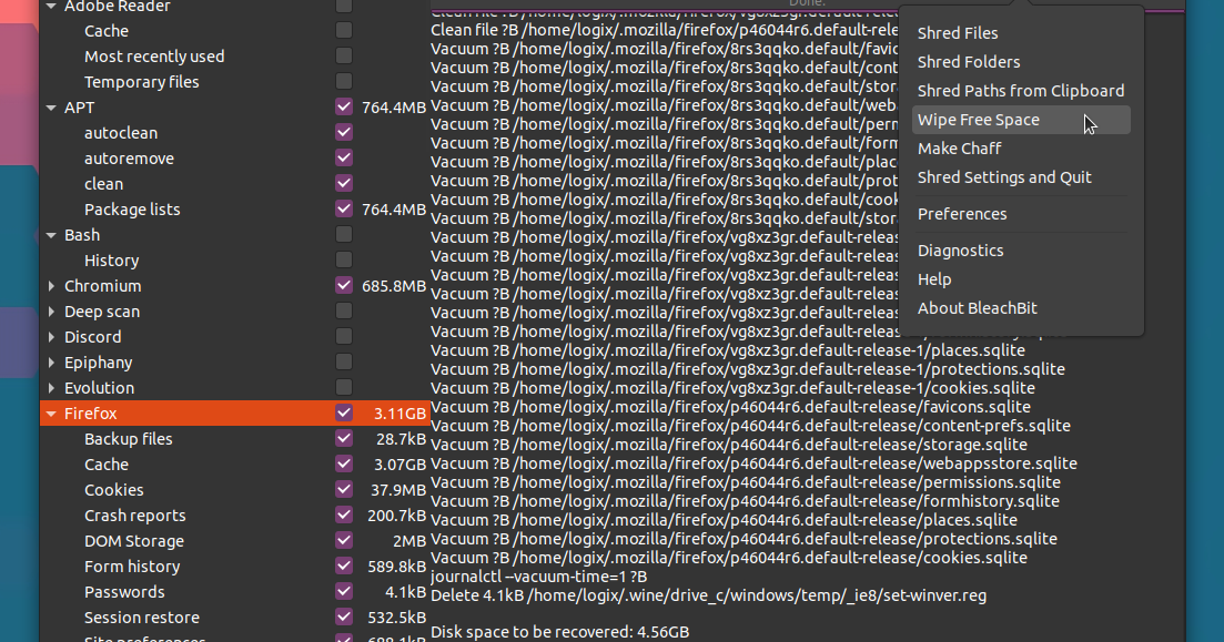 Bleachbit System Cleaner 400 Release Adds Support For Python 3 Linux Uprising Blog
