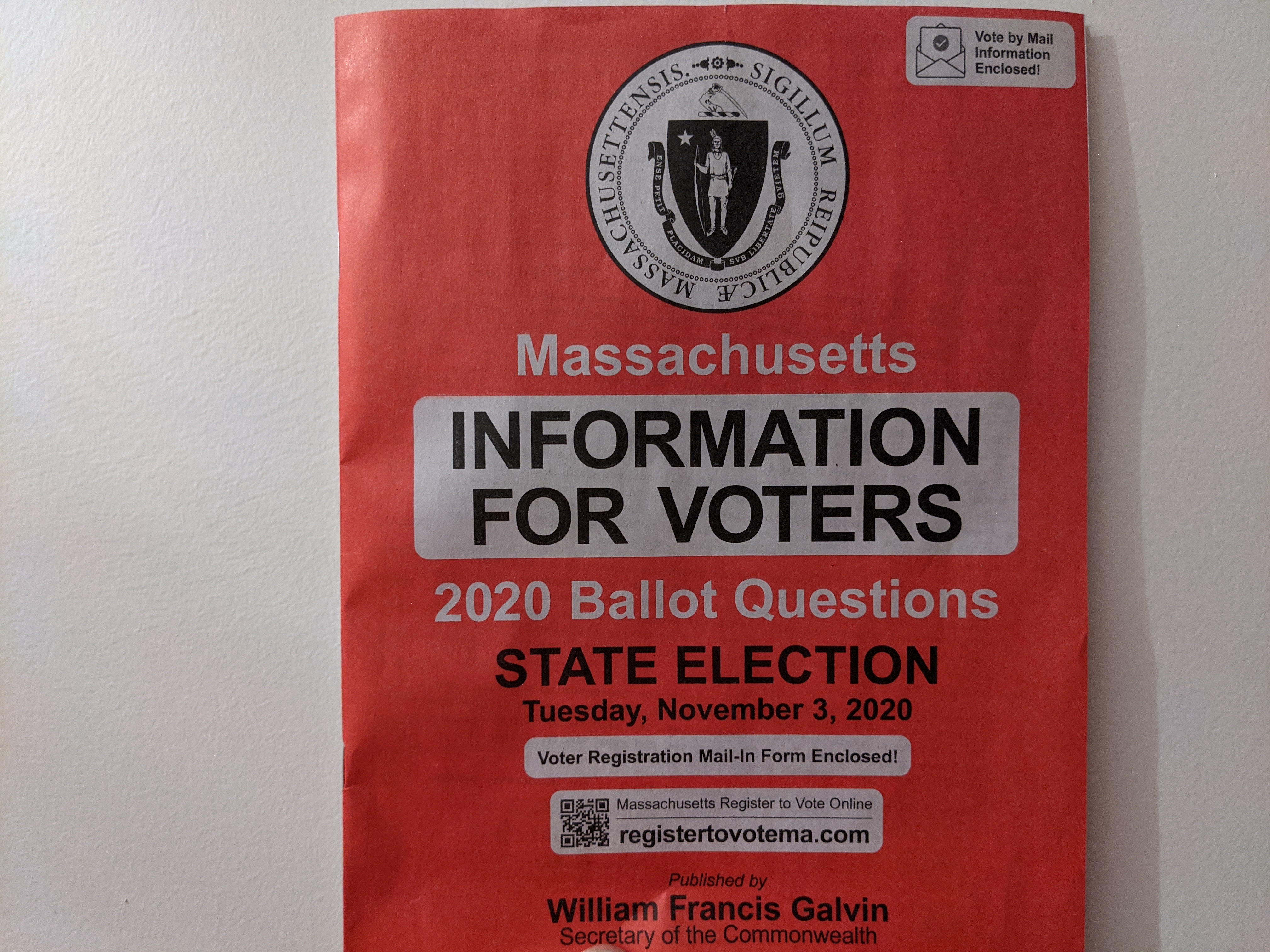 Franklin Matters: MA.gov: Information For Voters for 2020