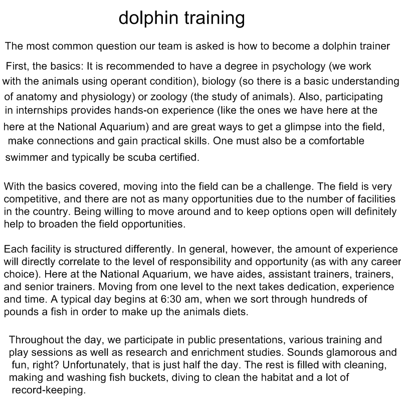 Dolphin Training – The best For The dolphin TRAINERS ~~ | abdox023